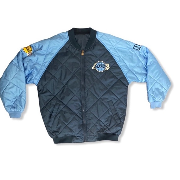 NBA | Jackets & Coats | Nba Lakers Vintage Reversible Quilted Jacket ...